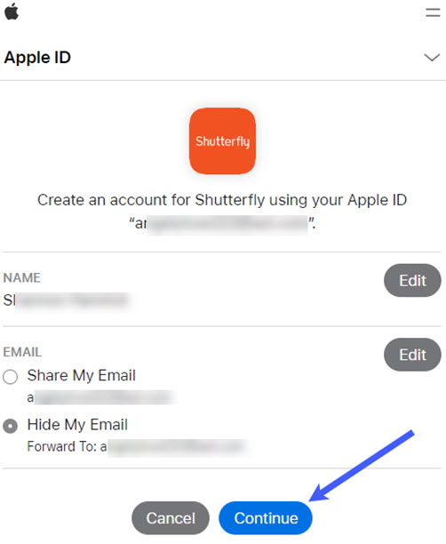 Apple Shared Login Credentials